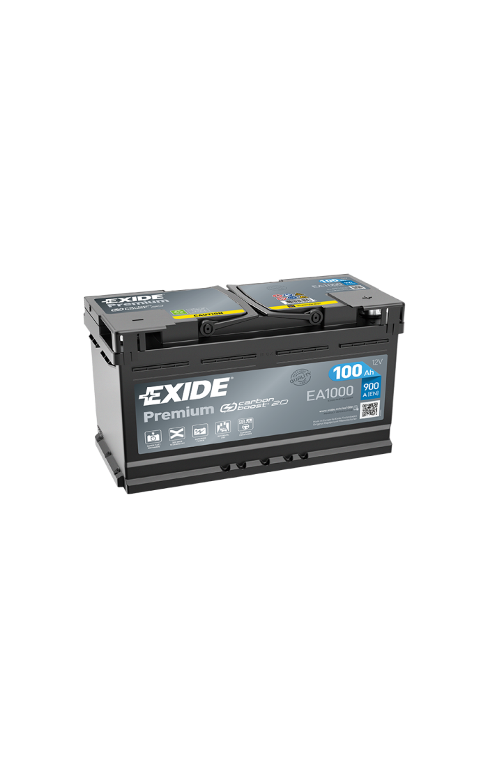 Автотовары :: Аккумуляторы :: Аккумулятор 100Ah 12V 900A Premium (EA1000) EXIDE